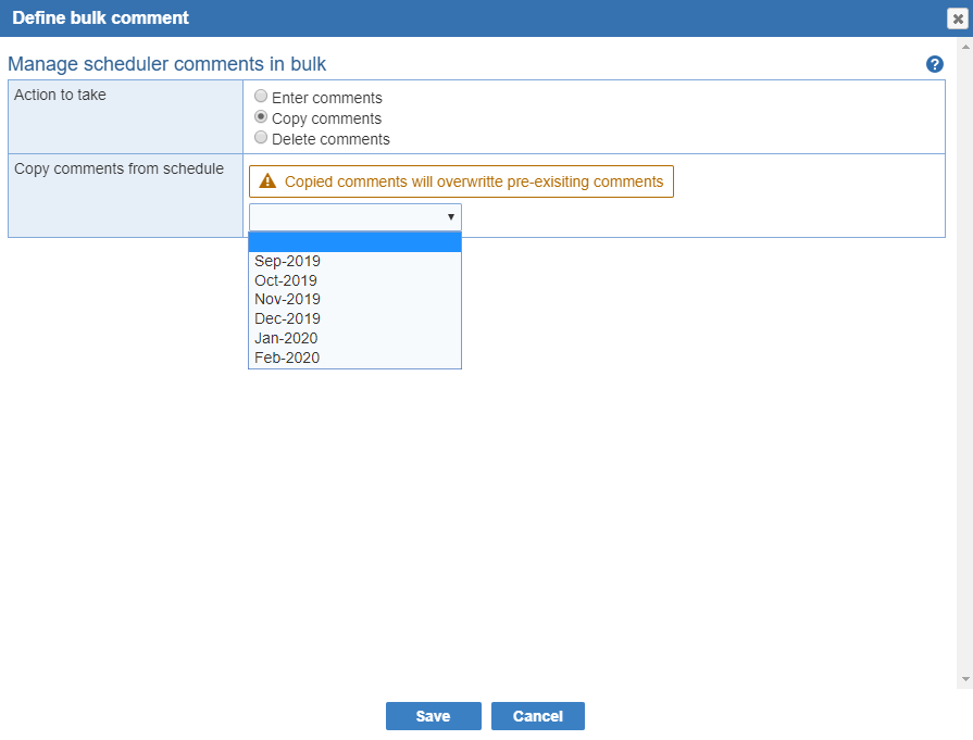 Copy Comments In Bulk